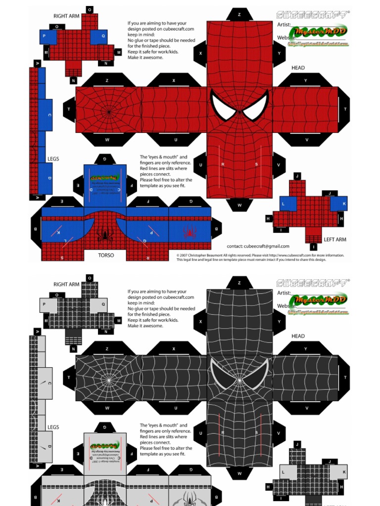 Cubeecraft Spiderman