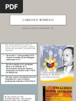 Life and Works of Carlos P Romulo | PDF | Philippines