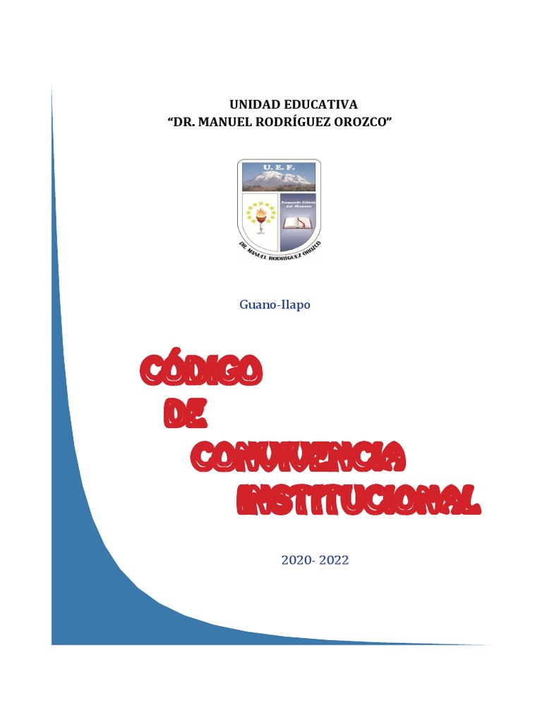 Codigo De Convivencia Editado Descargar Gratis Pdf