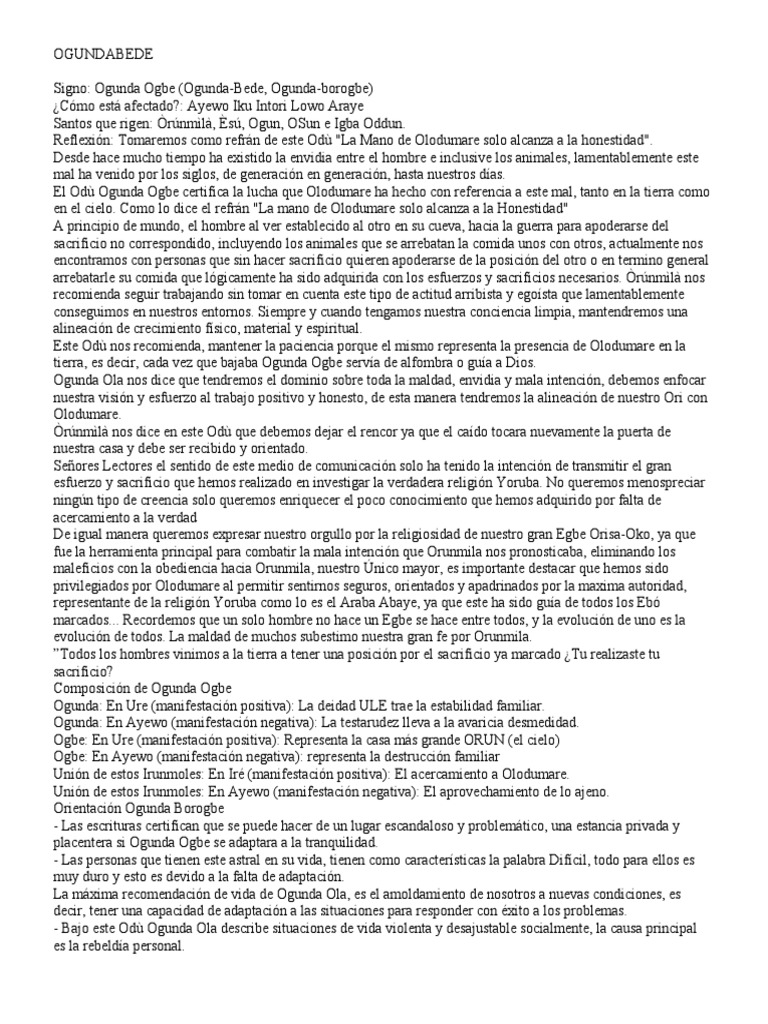 OGUNDABEDE | PDF | Soledad | Religión y creencia