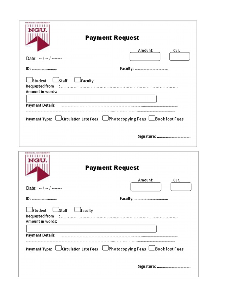 Payment Request: Photocopying Fees Book Lost Fees | PDF | Law