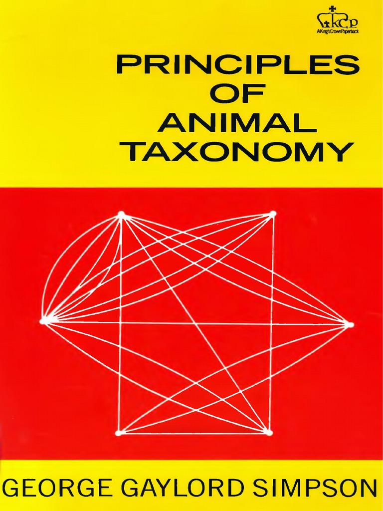 Principles of Animal Taxonomy | PDF