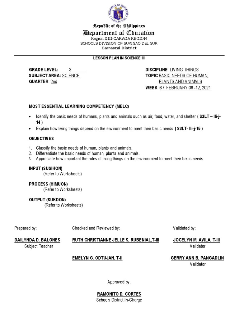 Science 3 Q2 Week 6 | PDF | Biology | Nature