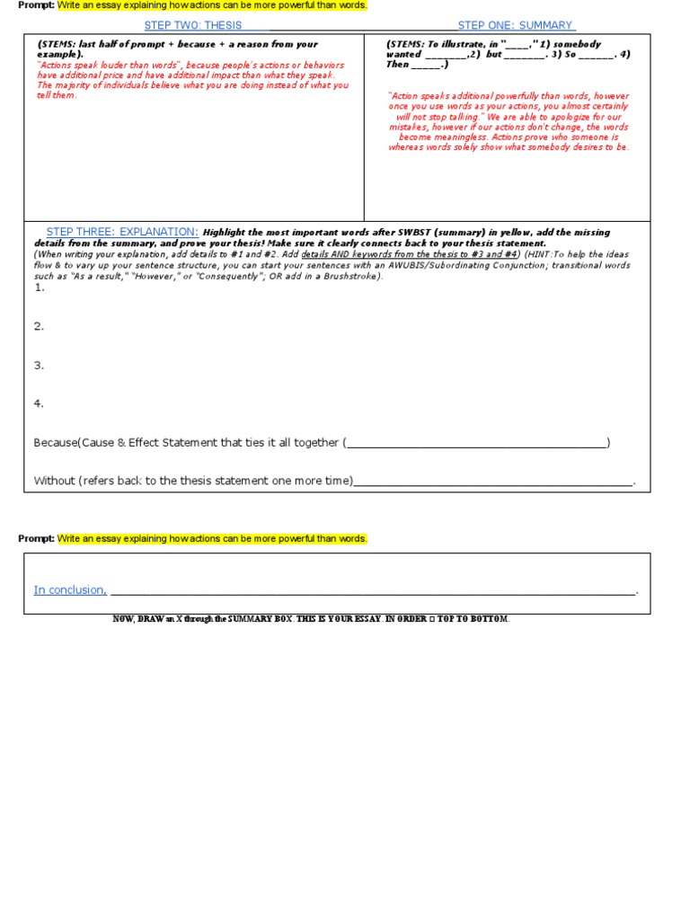 BLANK EXPOSITORY ESSAY GRAPHIC ORGANIZER Revised 2021 | PDF | Essays ...
