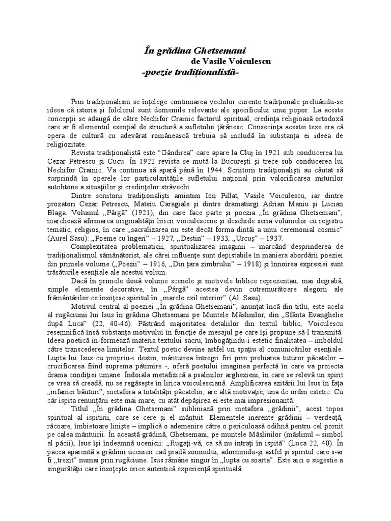 In Gradina Ghetsemani | PDF