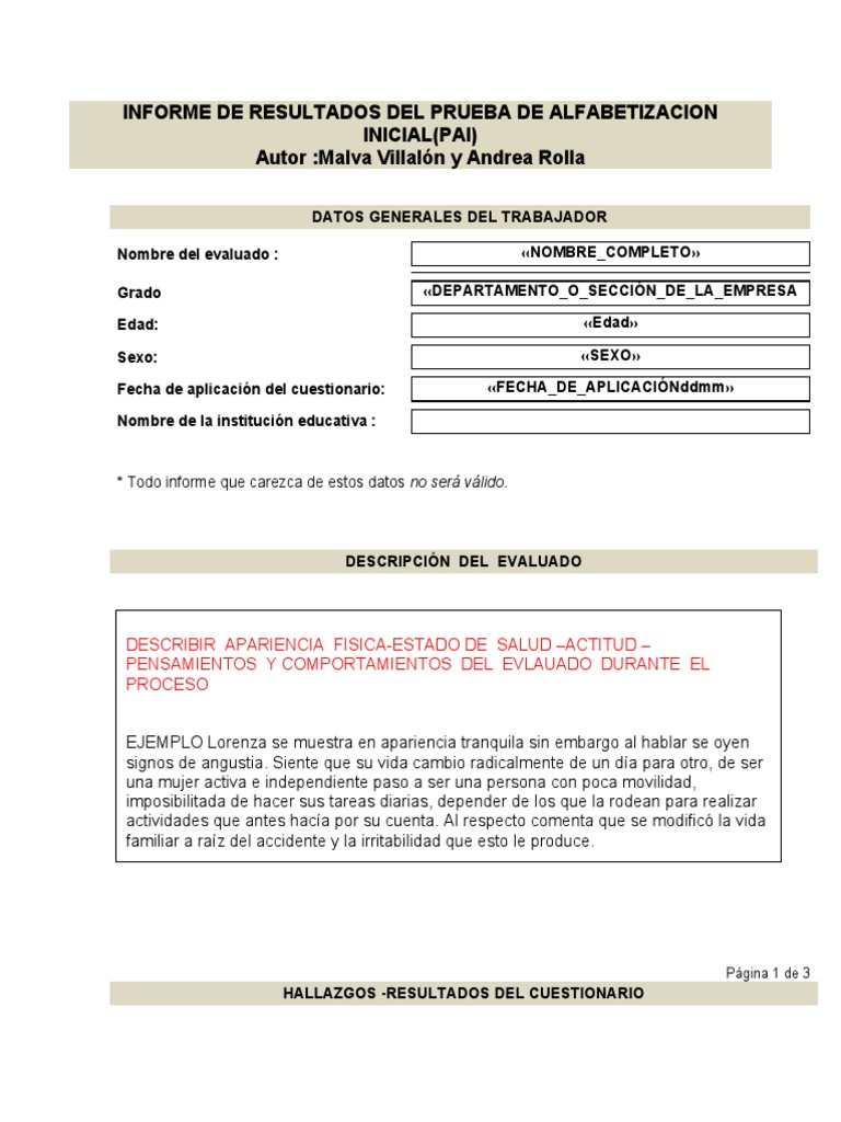 Informe Pai | PDF | Literatura | Escritura