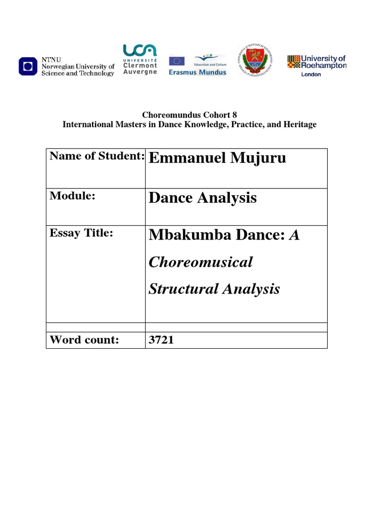 Mbakumba Dance: Origins and Analysis | PDF | Dances | Rhythm
