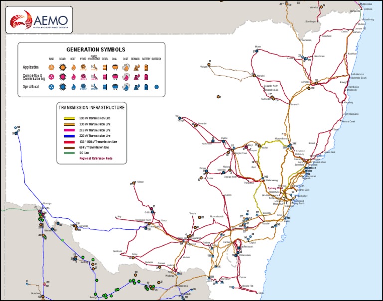 NSW Generation Map | PDF | Electric Power | Nature