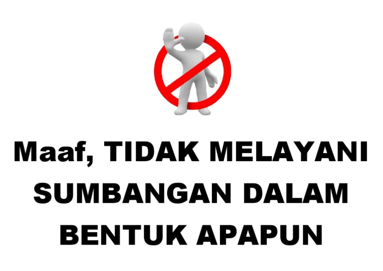 Tidak Melayani Sumbangan | PDF