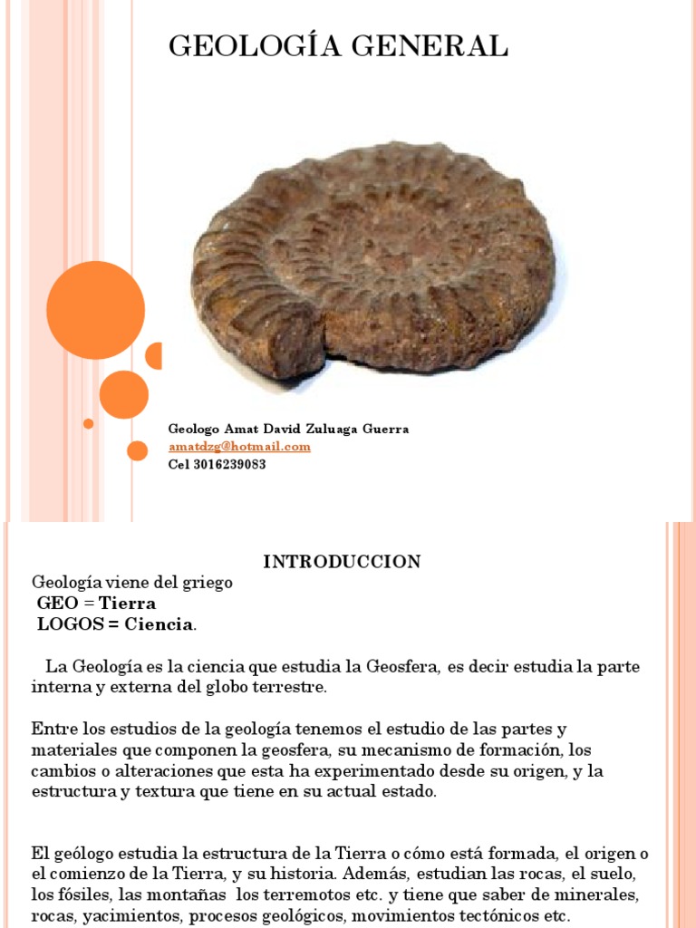 Geología General Primera Presentación | PDF | Big Bang | Universo