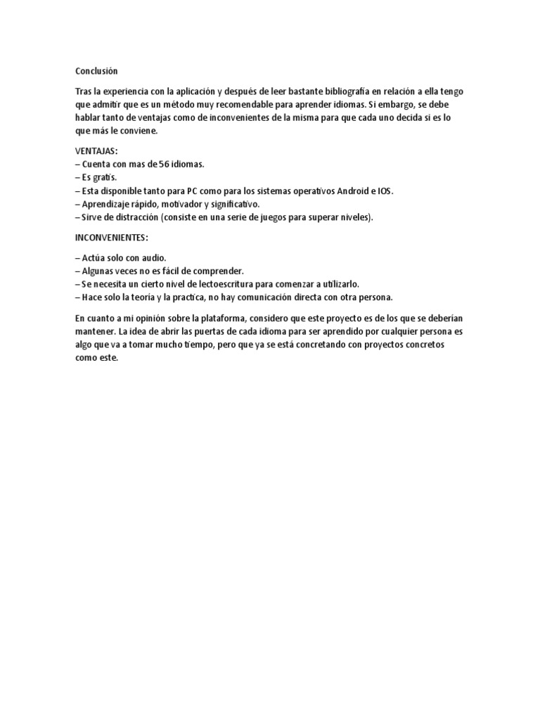 Conclusión de Informática | PDF