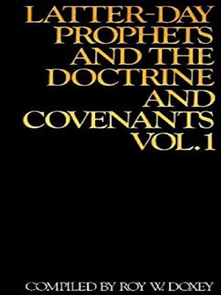 Los Profetas de Los Últimos Días y Doctrina y Convenios-4 TOMOS | PDF ...