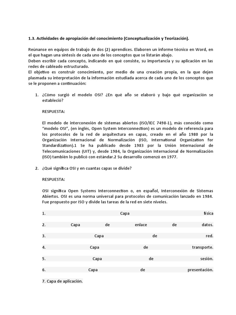 Modelos de Referencia | PDF | Modelo osi | Protocolos de internet