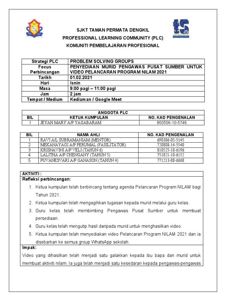 Contoh PLC 2021 | PDF