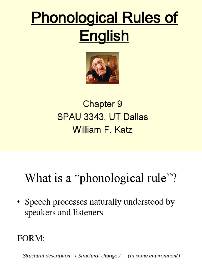 English Phonological Rules Explained | PDF | Syllable | Philology