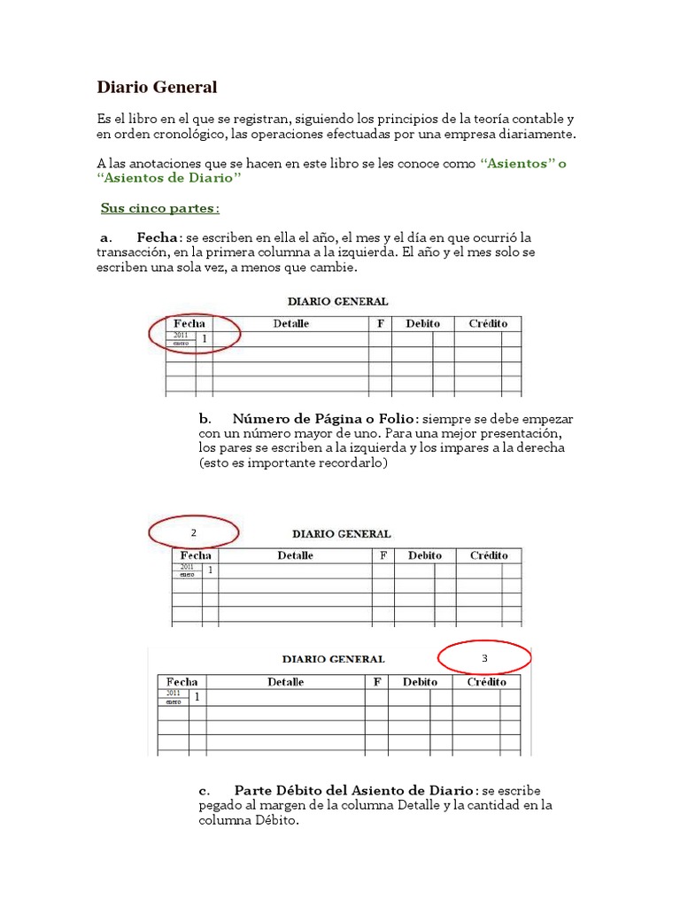 Estructura del Diario General Contable | PDF | Tarjeta de débito | Cheque