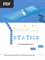 Statics Formula Sheet PDF | PDF