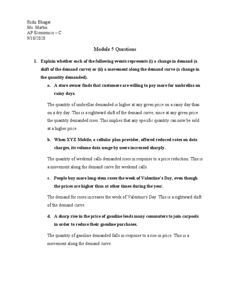 Module 5 Questions | PDF