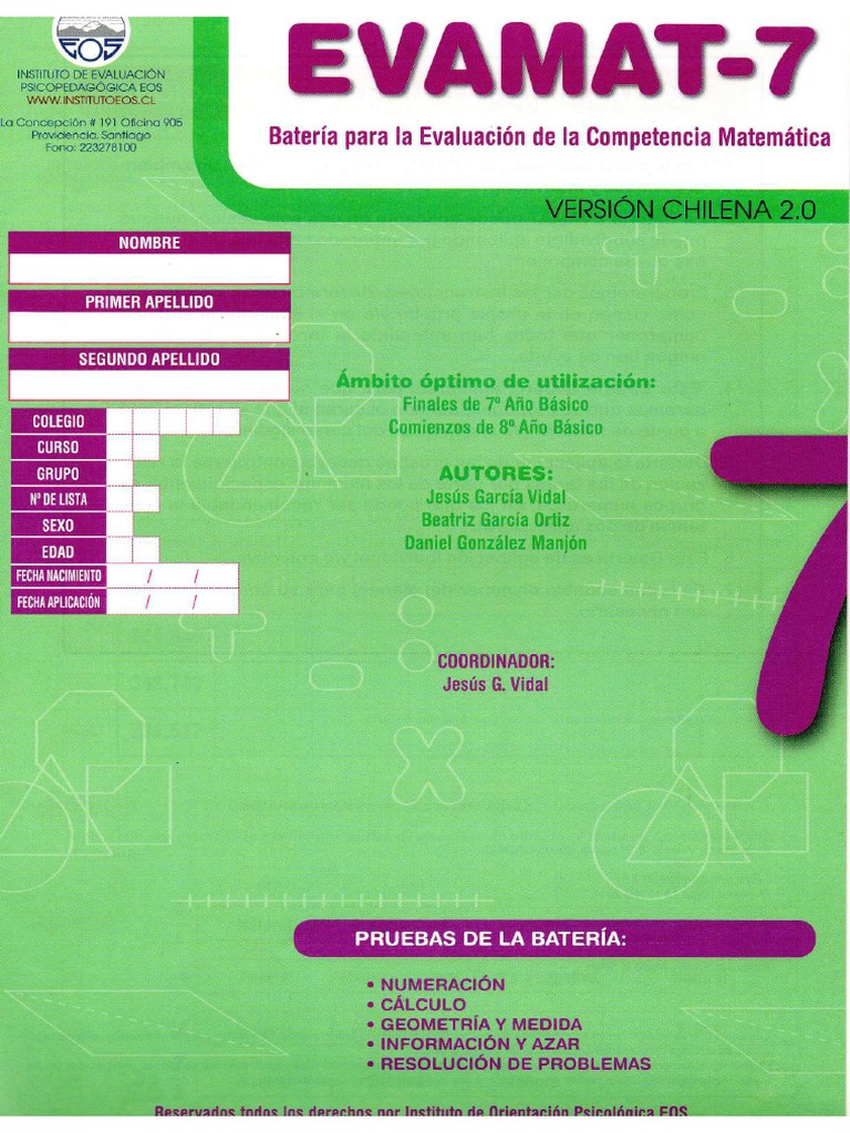 EVAMAT 7 - Compressed | PDF