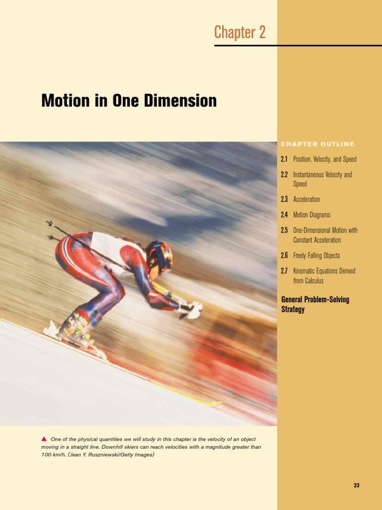 Intro to 1D Motion for Physics Students | PDF | Velocity | Speed