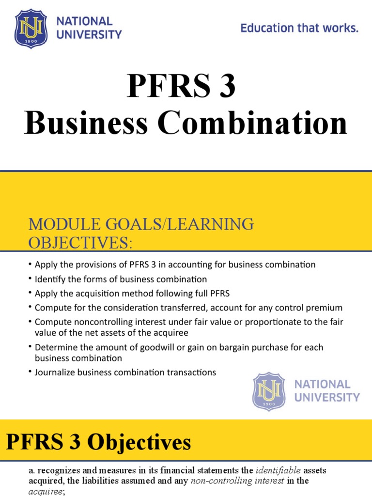 1 PFRS 3 Business Combination | PDF | Mergers And Acquisitions ...