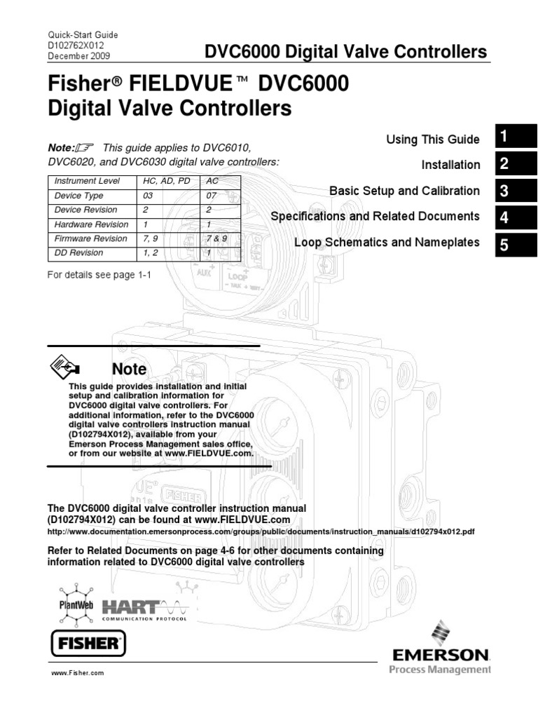dvc6000 Valve Controller | PDF | Valve | Calibration