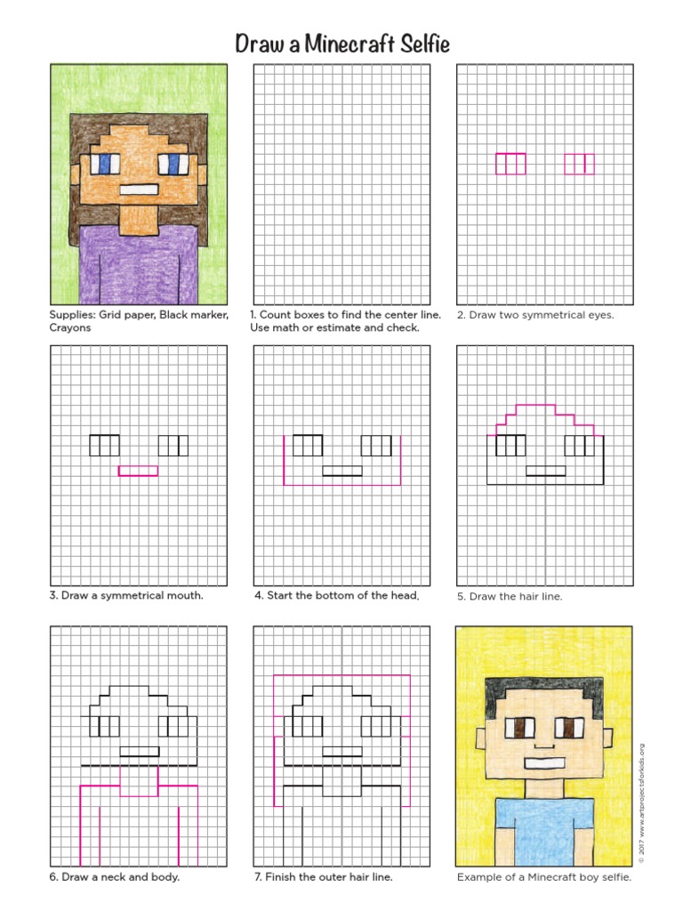 Draw A Minecraft Selfie | PDF