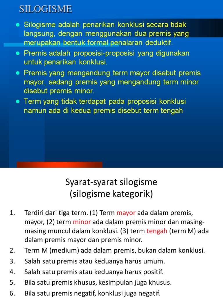 Logika SILOGISME (16 Files Merged) | PDF