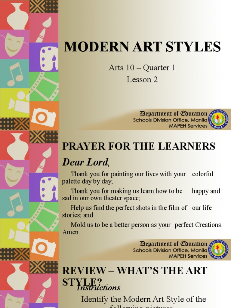 Modern Art Styles for Grade 10 Arts | PDF | Abstract Art | Modern Art