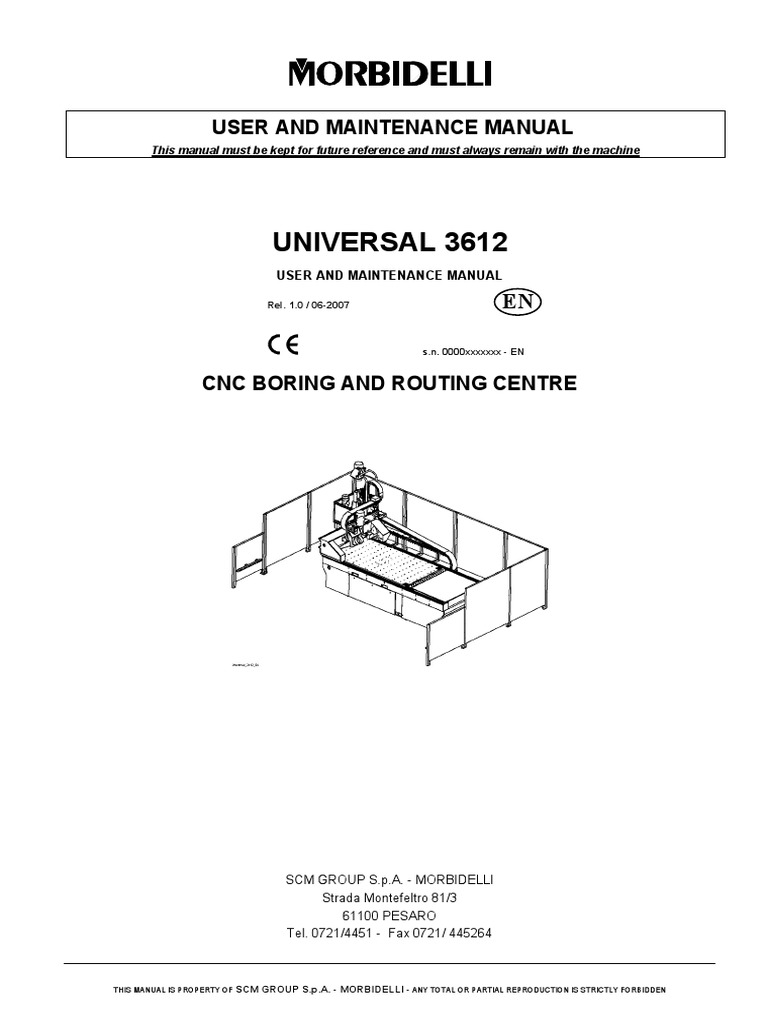 Manual Universal3612 - CE - FTC - 1,0 - EN | PDF | Numerical Control ...