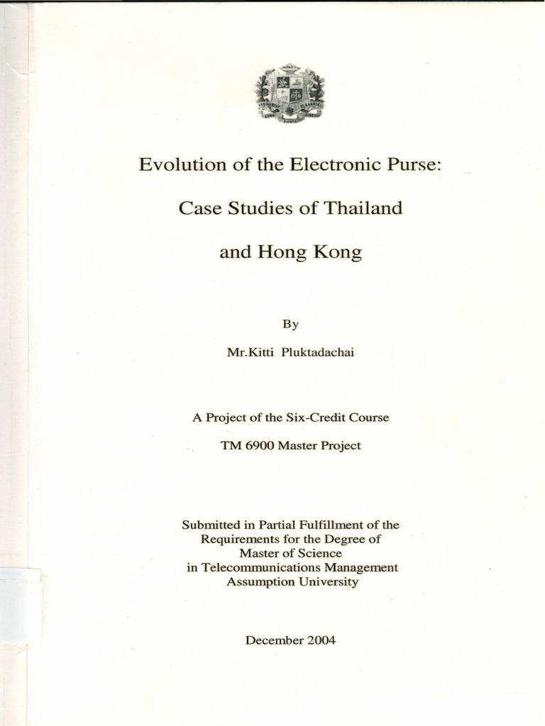 Evolution of The Electronic Purse | PDF | Smart Card | Emv