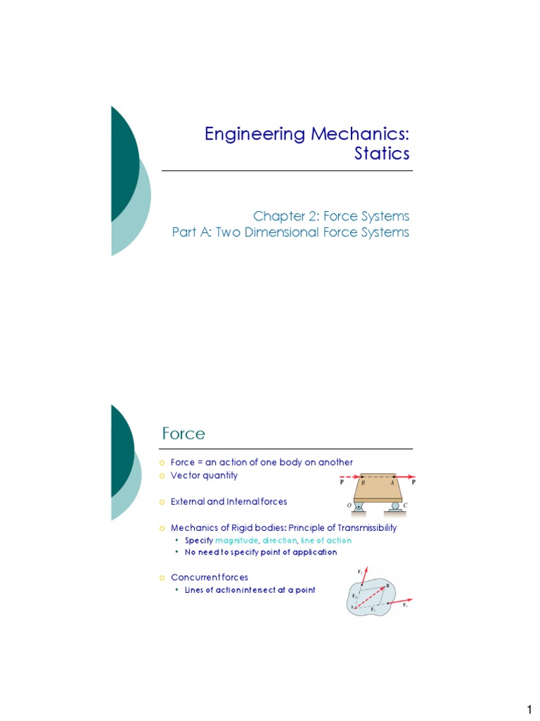 Engineering Mechanics: Statics: Force | PDF | Force | Euclidean Vector
