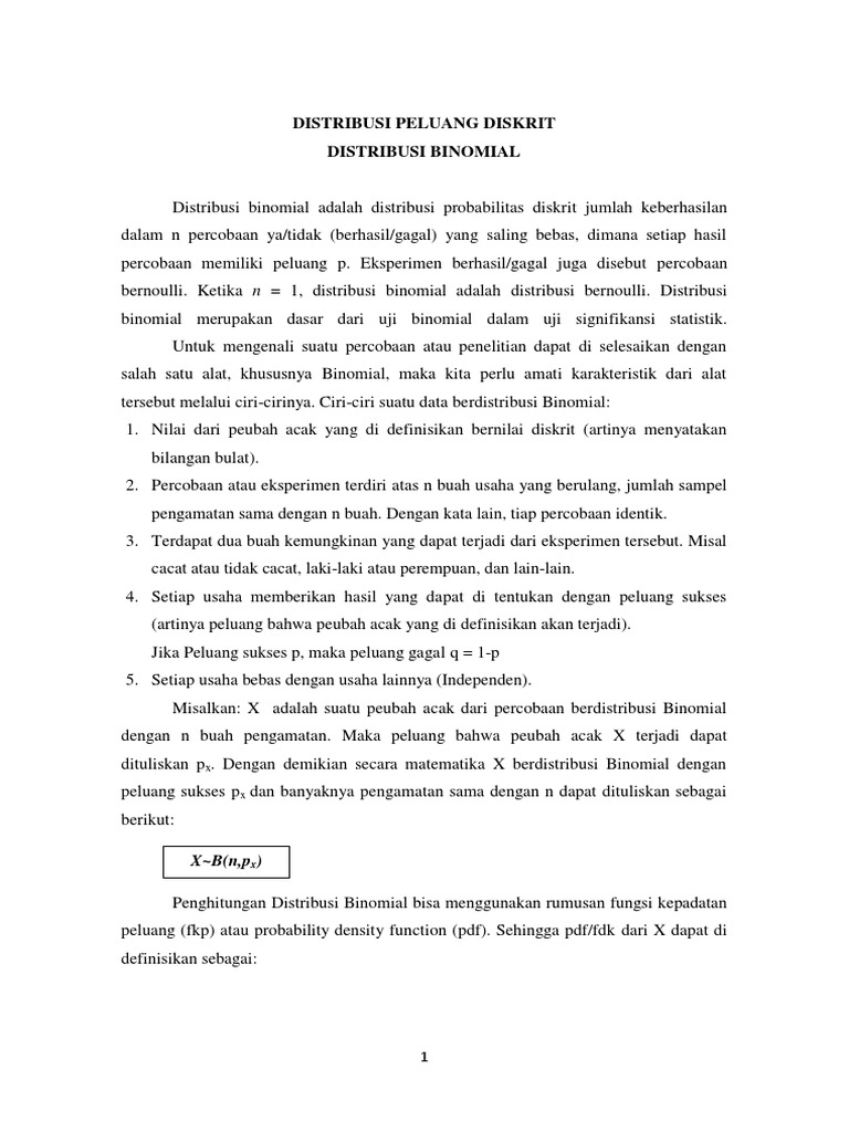 Distribusi Binomial | PDF