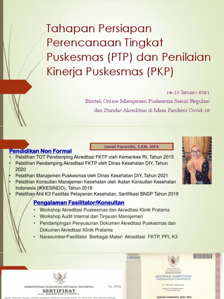 TAHAPAN PERSIAPAN PTP DAN PKP 14-15 Jan 2021 | PDF