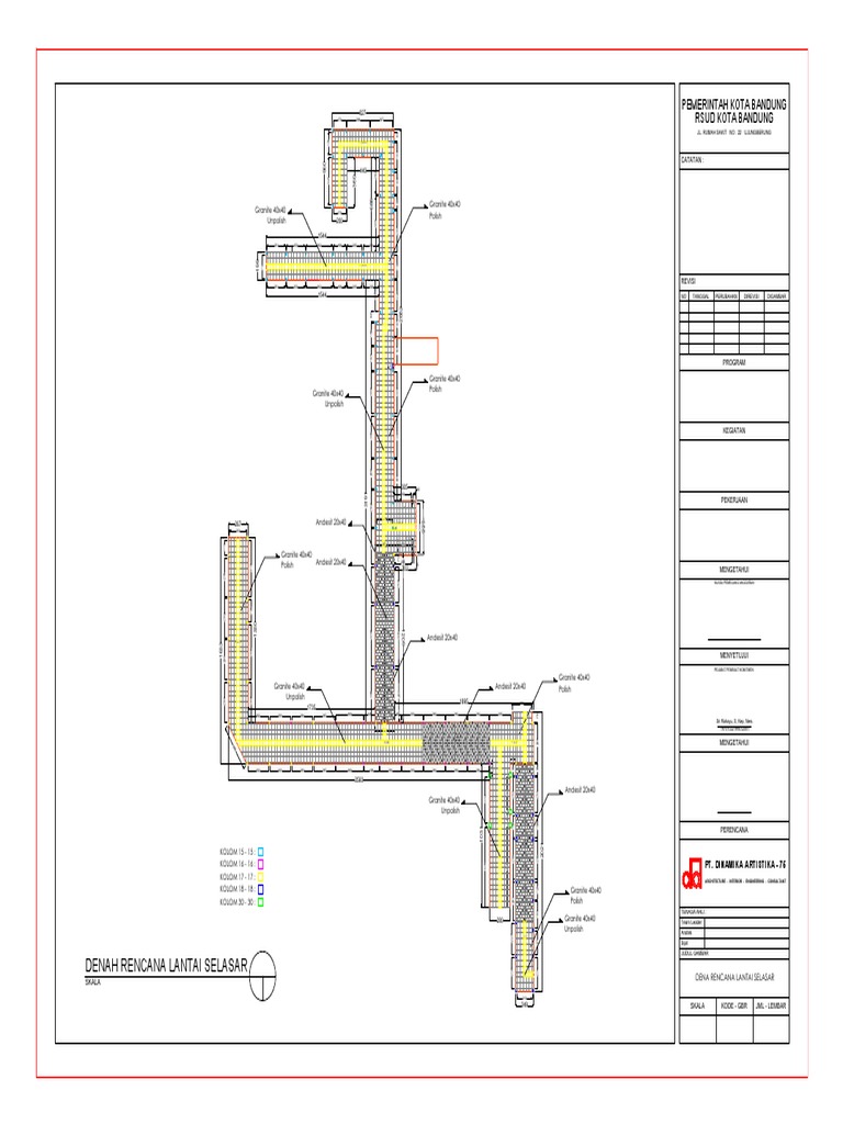 Denah Rencana Lantai Selasar | PDF