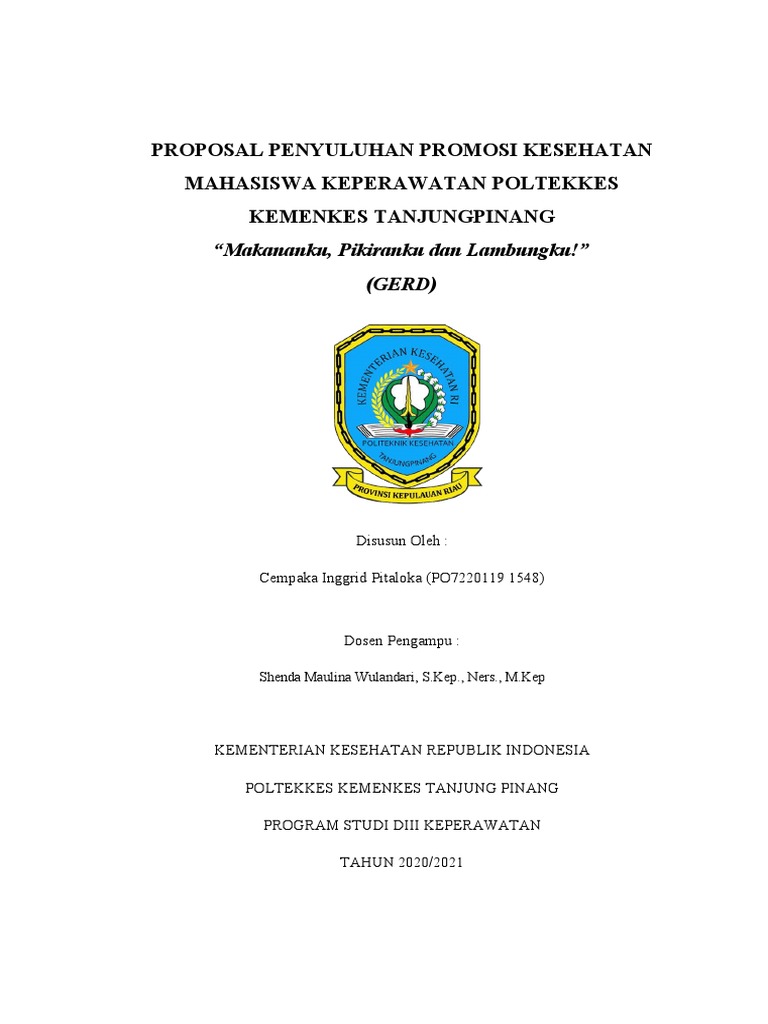 Proposal GERD Cempaka 2A Kep | PDF