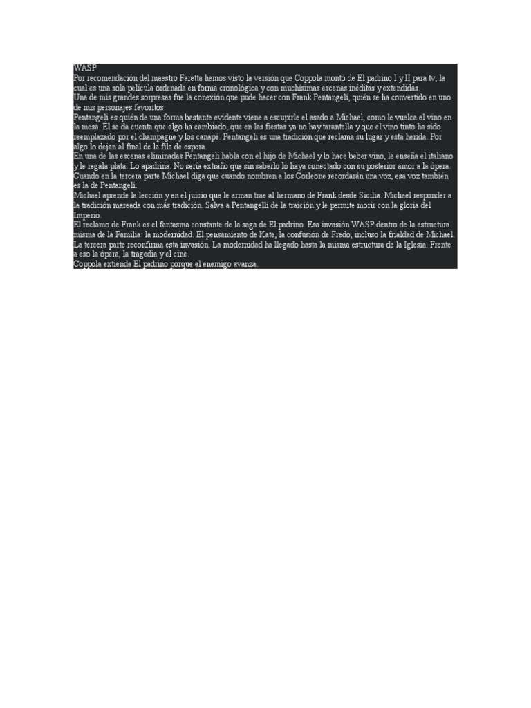WASP | PDF