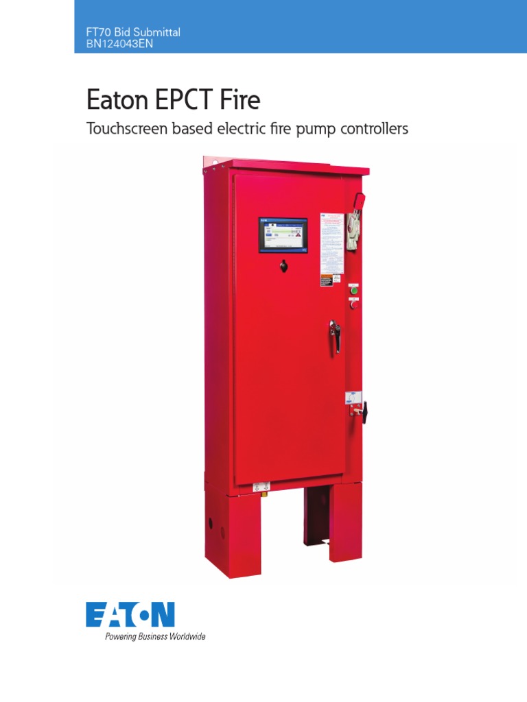 Eaton EPCT Fire: Touchscreen Based Electric Fi Re Pump Controllers ...