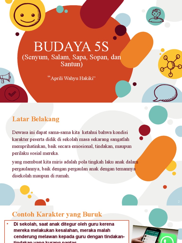 Budaya 5S: (Senyum, Salam, Sapa, Sopan, Dan Santun) " | PDF | Karier & Perkembangan ...