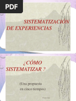 Sistematizacion - Oscar Jara | PDF | Experiencia | Pedagogía
