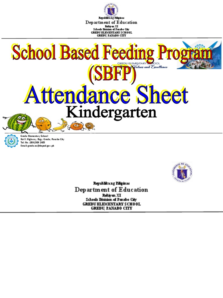 Gredu Elementary School Attendance Cover | PDF