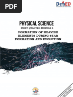 Q3 G11 Physical Science Module 1 | PDF | Stars | Star Formation
