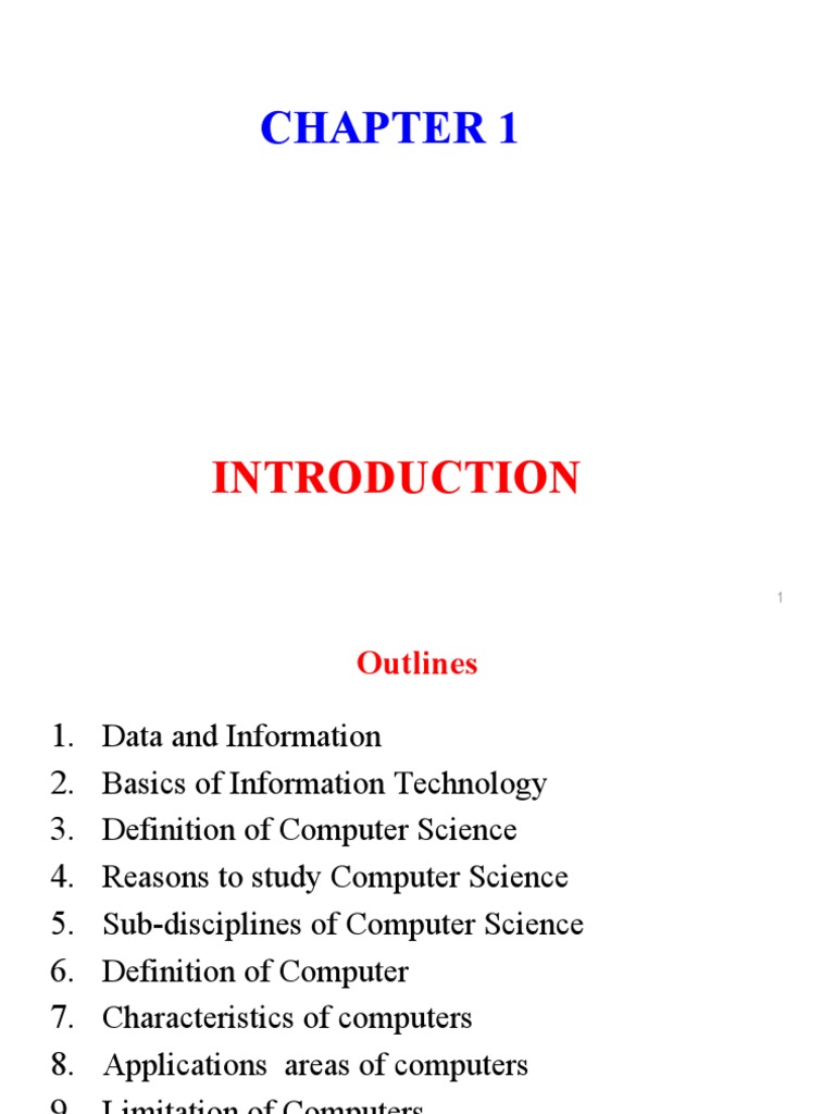 Cosc 111 (Unit 1) | PDF | Computer Science | Microcomputers