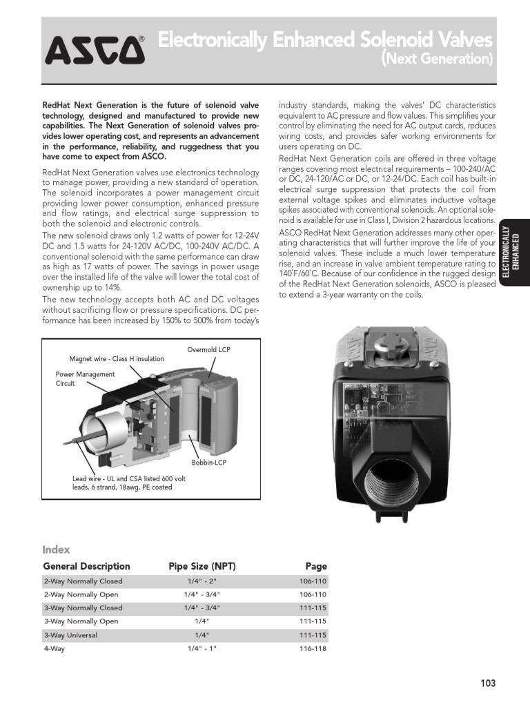 Catalog Solenoid Valve Series 320 Asco en 3677110 | PDF | Alternating ...