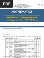 MATH MELCs Grade 7 | PDF | Numbers | Equations