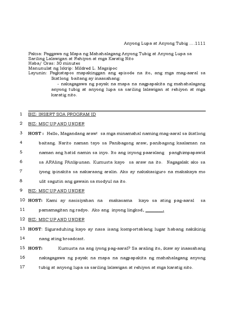AP3 - RBI Script - Module 6.send | PDF