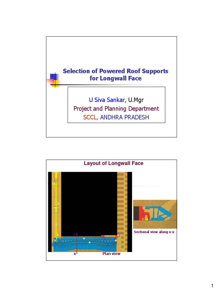 Selection of Powered Roof Supports for Longwall Face | PDF | Nature