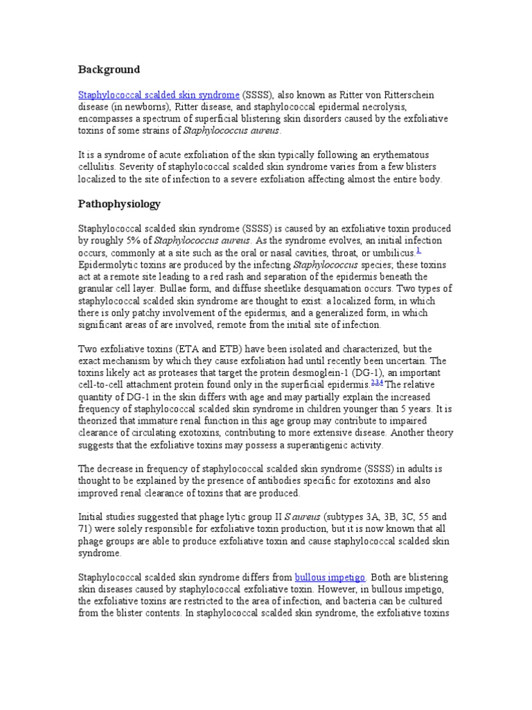 SSSS | PDF | Staphylococcus Aureus | Staphylococcus