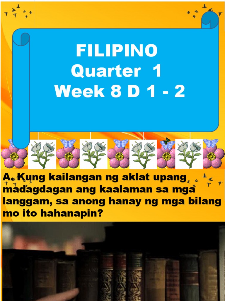 Filipino 6 Q1 W 8 D 1 - 2 | PDF