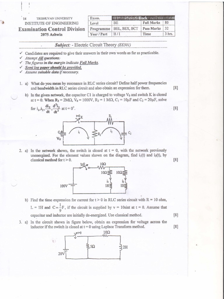 Electric Circuit Theory | PDF | Resonance | Electrical Network